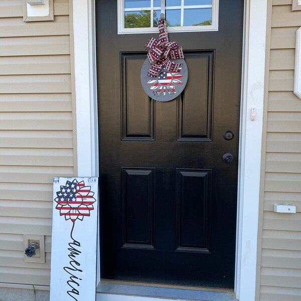 4th of July Porch Leaner America Porch Sign Americana Decor Patriotic ...
