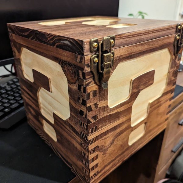 Life Size Super Mario Question Block - This Game Room Decor is the ...