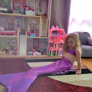 Swimmable Mermaid Tail & Top With Sun Tails Keiki Mermaid Mono Fin for ...