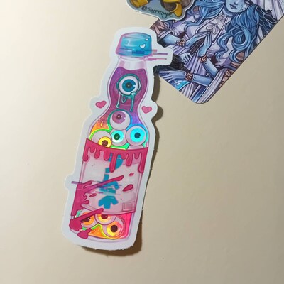 Holographic Night Sky Ramune Drink Sticker - Etsy