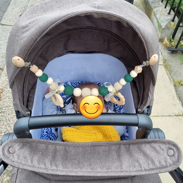 Personalised Handmade Stroller / Pram / Car Seat Sensory Toy ...