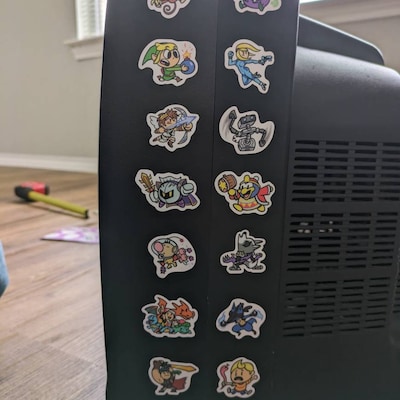 Super Smash Bros 6x4 Sticker Sheet 6 - Etsy
