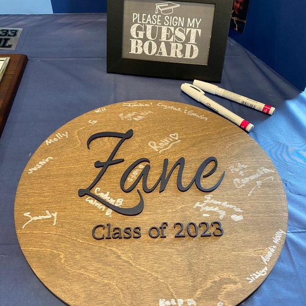 Personalized Class of 2023 Graduation Signature Sign/ 12 Inches - Etsy