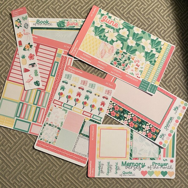 Colibri Any Month PREPPY PLANNER for Month View | Standard Size Colibri ...