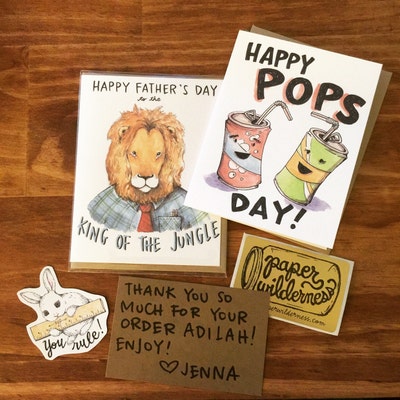 Happy Pop's Day Happy Father's Day Dad Soda Pop Card - Etsy