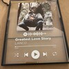 Custom Couple Music Glass Frame, Custom Song Frame Best Friend Song ...
