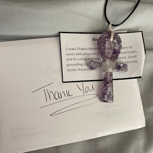 Amethyst Ankh Pendant - Etsy
