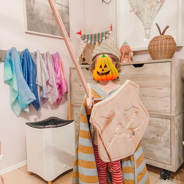 Toy Knight Shield and Sword | Wood Toy | Make Pretend for Children - Etsy