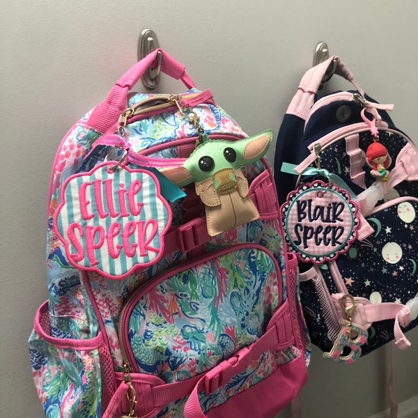 Custom Backpack Tags-monogrammed Tags-backpack Tags-monogrammed Tag ...