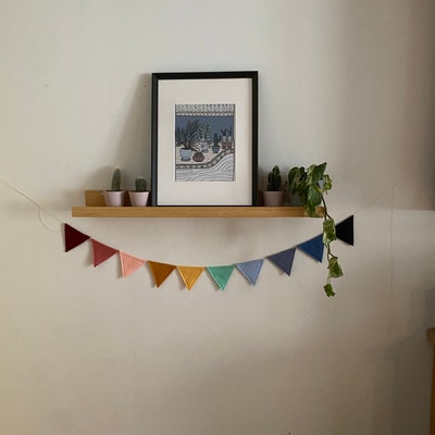 Pennant Flag Bunting Felt RAINBOW Banner Garland Boho Wall - Etsy