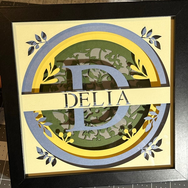 3d Split Monogram A-Z Shadow Box Svg, Alphabet Family Name SVG, Family ...