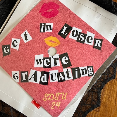 Personalized Graduation Fetch Printed Grad Cap Topper, Personalized ...