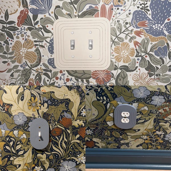 Minimalist Oval Outlet Plate Cover - Multiple Options - Etsy