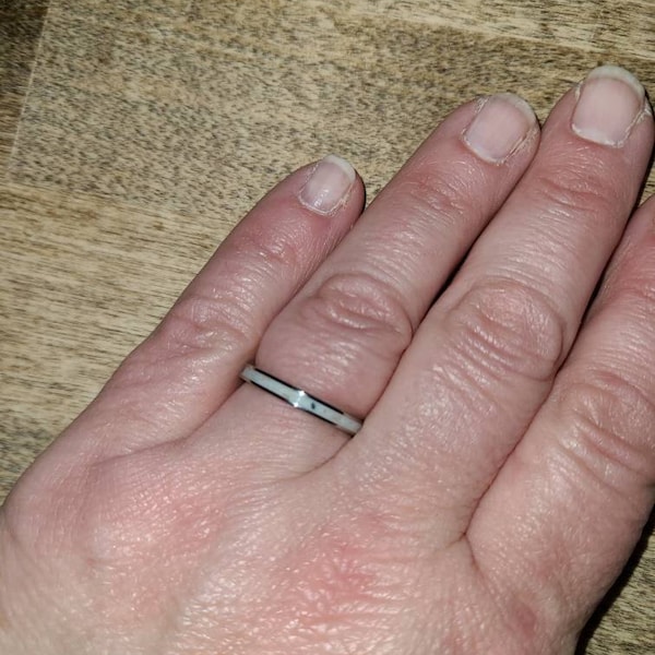Cremation Ring - Oyster Inlay - Ocean Blue - Cremation Jewelry - Oyster ...