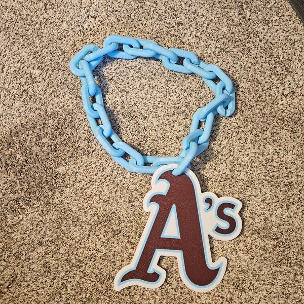 Custom Fan Chain Giant Logo Necklace Sports Homerun Turnover Jumbo ...