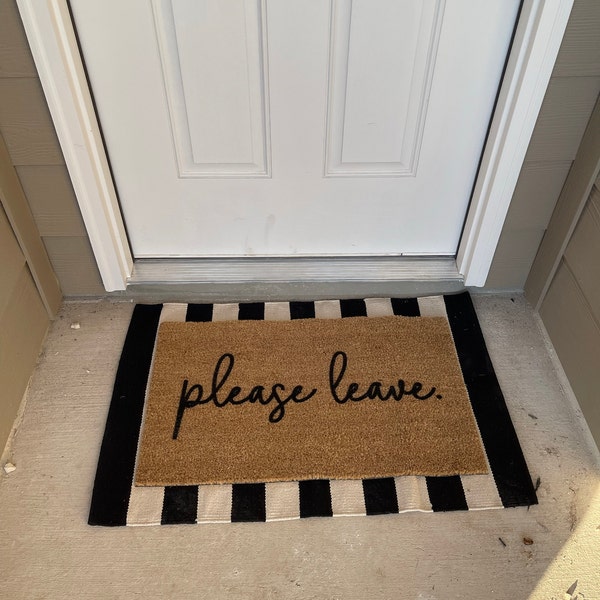 Please Leave Doormat, Go Away Doormat, Funny Doormat, Door Mat, Funny ...