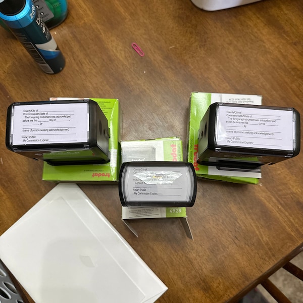 Notary Acknowledgement and Notary Jurat Stamp | Custom Self-inking ...