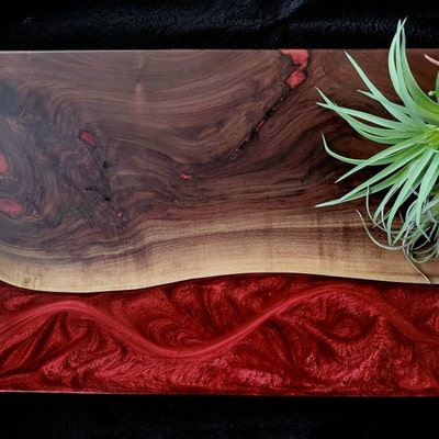 Walnut Live Edge Personalized Cutting Boards Make Your Own Unfinished ...