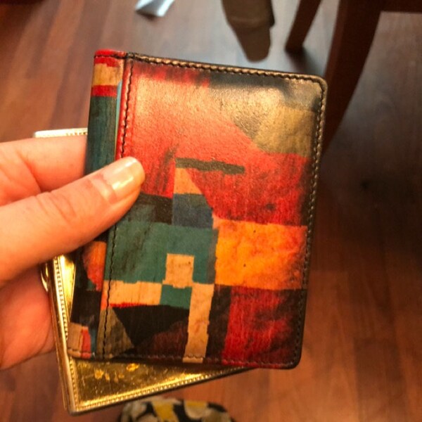 Cassette Design Wallet Colorful Leather Bill Fold Slim Wallet With ...