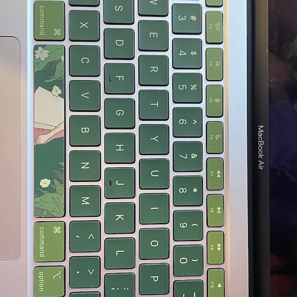 Dark Green MacBook Keyboard Stickers| Keyboard Key's Individual ...