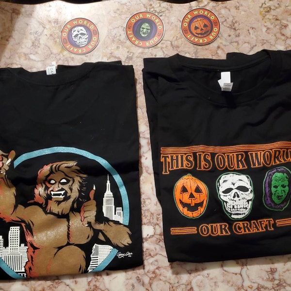 Comfy Heather Black Short Sleeve Graphic T W/barbie Inspired Uncle ...