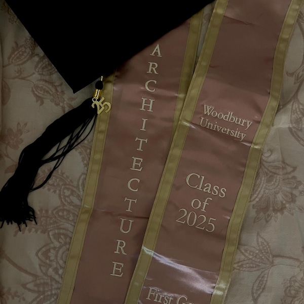 Custom Graduation Stole | Embroidery Graduation Stole | Personalized ...