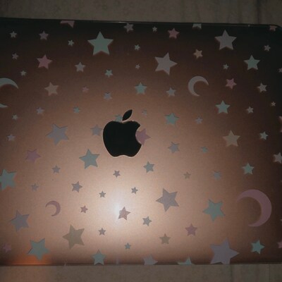 Pastel Mountains Macbook Case Celestial Sun Moon Star Macbook - Etsy