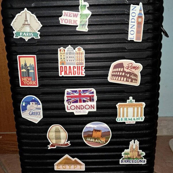 50 Transparent Passport Stamp Sticker Pack With 50 Vinyl Clear Tourist ...