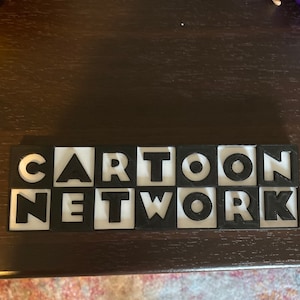 Cartoon Network Style Logo Sign 6.75in game Room, Theater Room ...