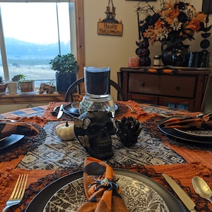 Animal Anatomy Skeleton Gothic Plate Set Autumn Dinnerware Elegant ...