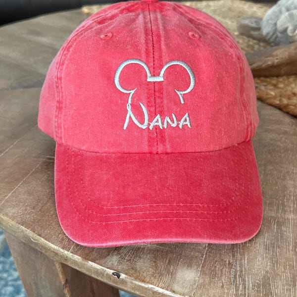 Pop Pop Hat Custom TEXT Mouse Head Hat Disney Baseball Caps Custom ...