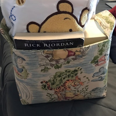 Large Fabric Organizer Basket Container 10 X 10 X 10 Winnie the Pooh ...