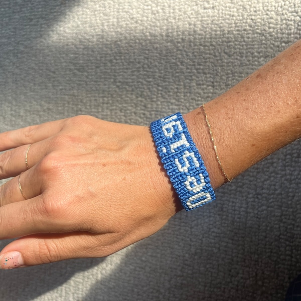 Customizable Tiny Heart Friendship Bracelet, Woven Mini Heart Bracelet ...