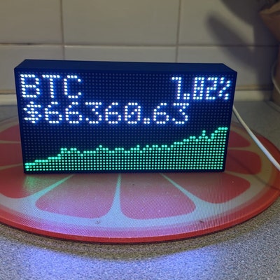 Crypto Ticker Stocks Forex LIVE Price Wifi LED Display - Etsy UK