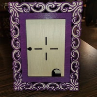 Frm03-decorative Photo Frame, Laser Cut Files, Laser Cut Model, Stand ...