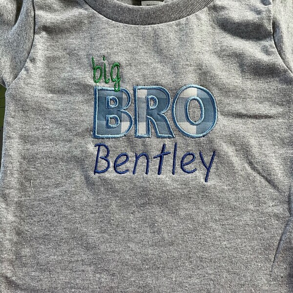 4 SIZES Bro Brother Digital Machine Embroidery Applique Design 4 Sizes ...