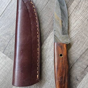 Damascus Kabar Knife With Sheath Custom Handmade Damascus - Etsy