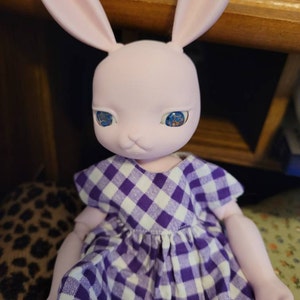 3D Printed PLA Plastic 30cm BJD Furry Bunny Ball Jointed - Etsy