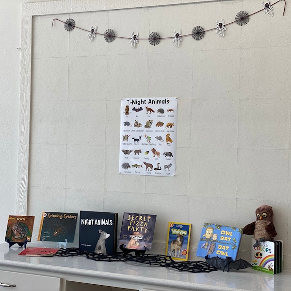 Nocturnal Animal Poster, Night Animals, Science, Homeschool Printable ...