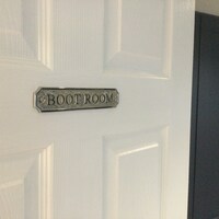 Library Door Sign Made From Solid Brass With a Choice of Finish. Brass ...