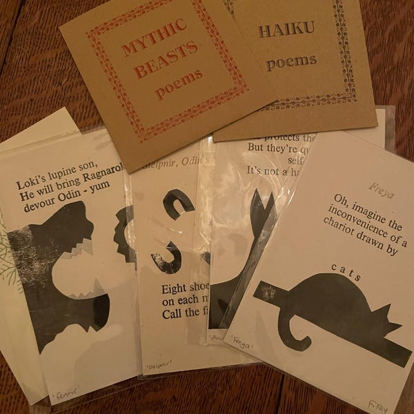 Haiku Poems, Handmade Poetry Packet, Small Poetry Gift. - Etsy