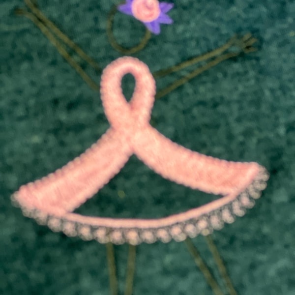 Breast Cancer Awareness Ribbon, Hope Strength Love Machine Embroidery ...