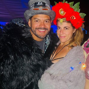 Neon Pink Monster Trippy Funky Fuzzy Rave Festival Fur Disco Burning ...