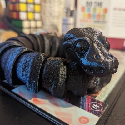 Ball Python Snake Digital .STL File for 3dprinting, Articulated Fidget ...