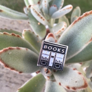 Book Shop Enamel Pin Books Pin Gift for Book Lovers Literary Jewelry ...
