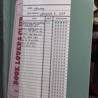 Reading List Bookmark Library Card Bookmark Vintage Library Bookmark ...