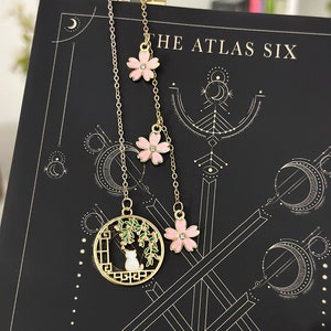 Charm Metal Bookmark With Clip Cute Style Metal Bookmarks Chain ...