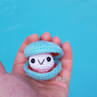 PATTERN: Low Sew Cleo the Clam Pattern Amigurumi Clam Pattern Crocheted ...