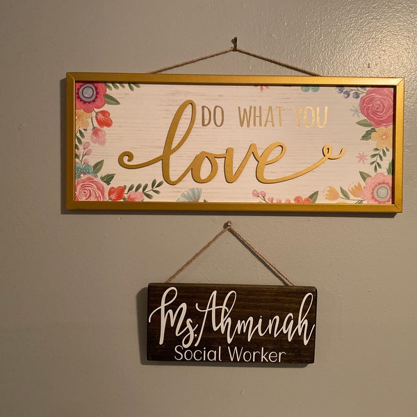 Personalized Teacher Sign – Unique Graduation Gift – Customized Hanging ...