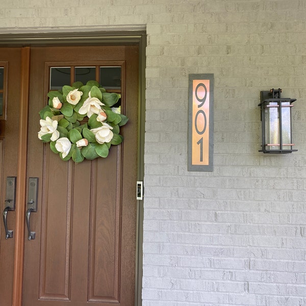 Modern Craftsman Bungalow, Home Address Plaque, House Numbers Sign ...
